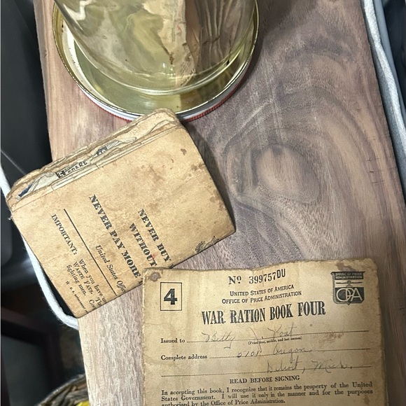 Other | Vintage Ration Book With Stamps | Poshmark